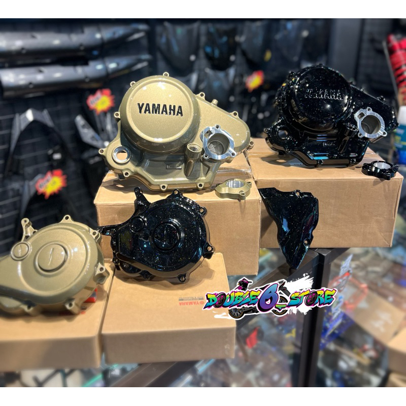 Y15ZR FZ CASING ENGINE GOLD CLEAR 2K POWDER HITAM YAMAHA AUTO 2K ...