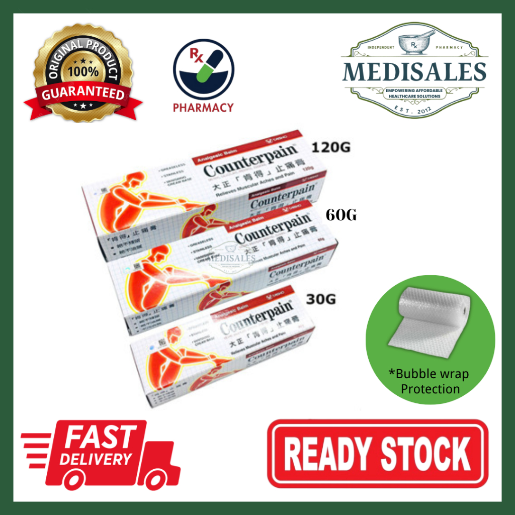 COUNTERPAIN ANALGESIC BALM CREAM 30G | 60G | 120G | 15G (TRIAL PACK ...