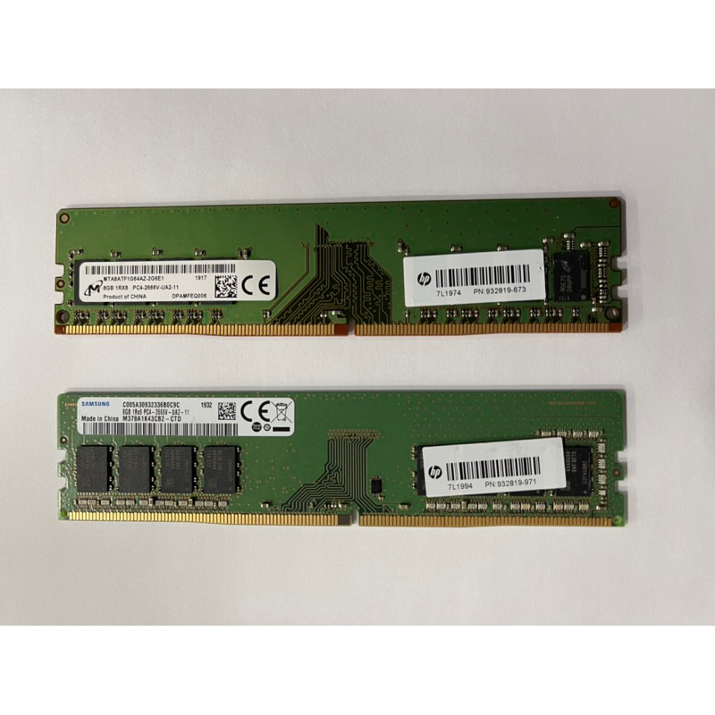 Computer Desktop PC 8GB DDR4 2666Mhz Ram brand Samsung and Micron take ...