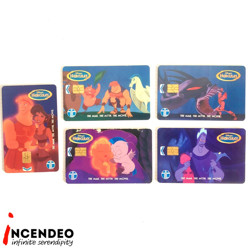 Telekom Disney Hercules Collectibles Telephone Card Set (5 Cards ...