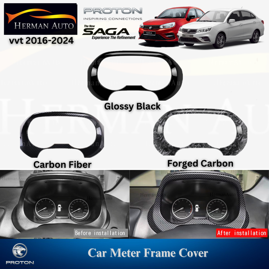 HermanAuto Proton Saga vvt mc1 mc2 2016-2023 Car Meter Frame Cover ...