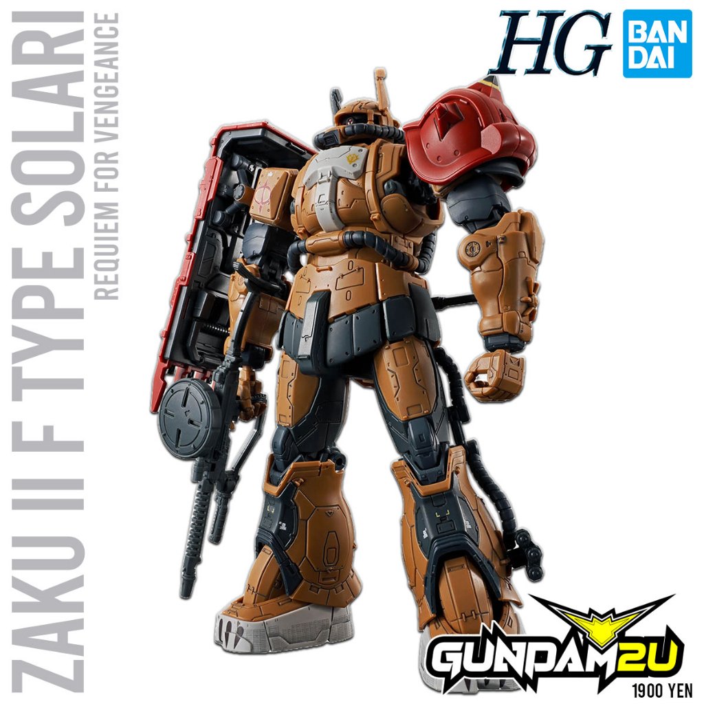 BANDAI HG 1/144 Zaku II Solari RFV - High Grade HGRFV 254 Gundam ...