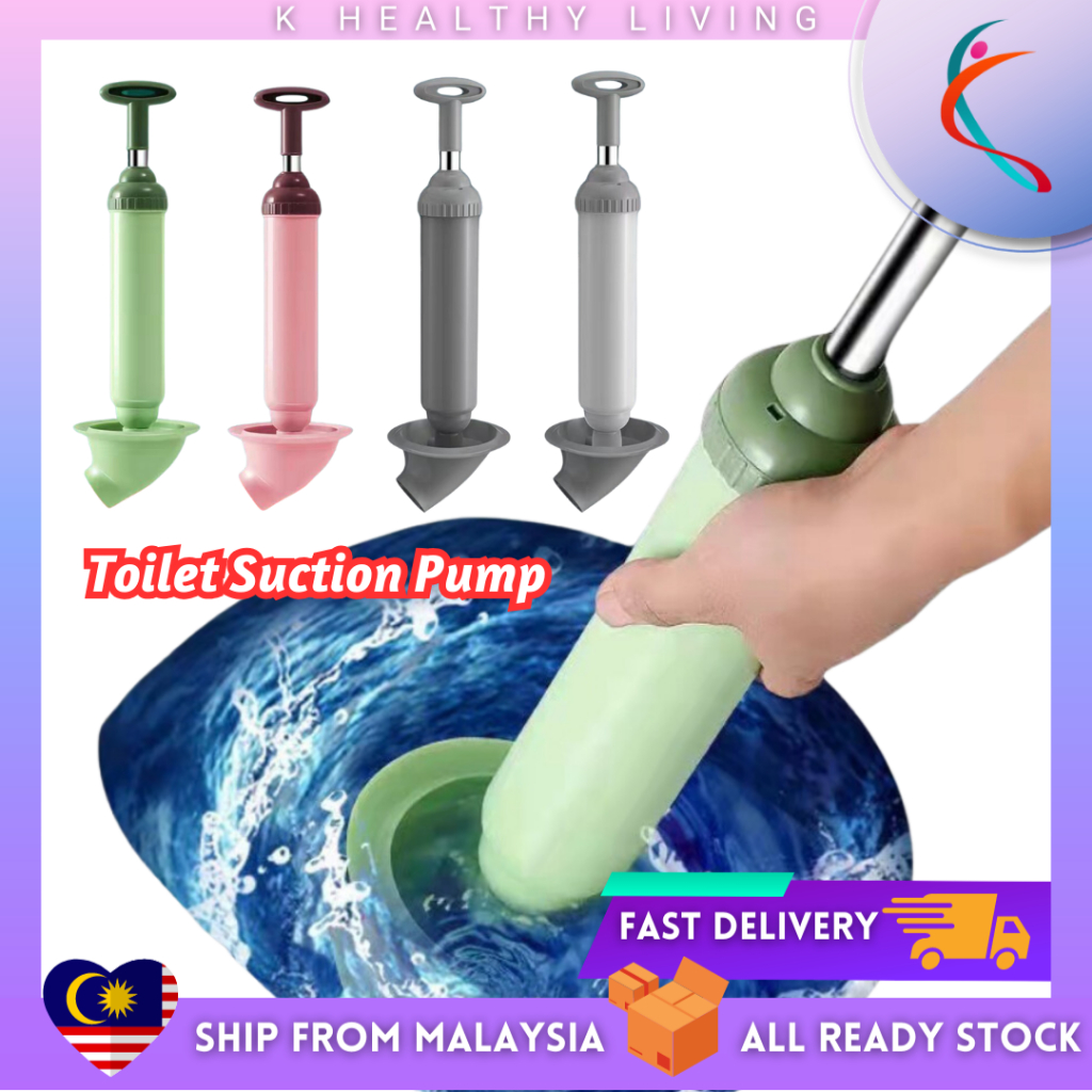 【CLEARANCE!!!】Super Suction Plunger High Pressure Sink Toilet Silicone ...