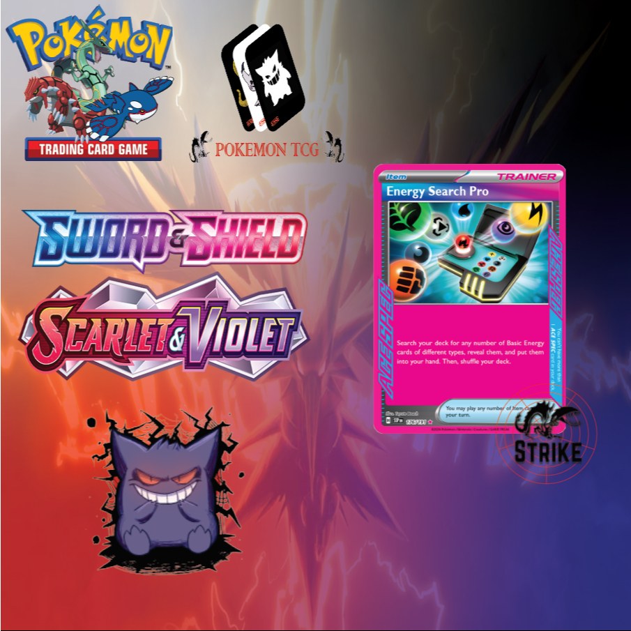 Pokemon Trainer Card - Search Energy Pro 176/191 Surging Sparks SV08 ...