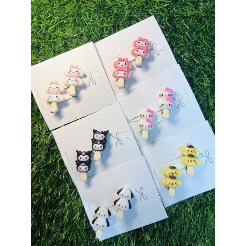 （READYSTOCKSanrio Mini Cute Double Heads Duck Clip Ice Pop Design ...