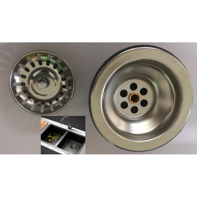 2 1/2" STAINLESS STEEL SINK WASTE FOR KITCHEN SINK | Shopee Malaysia