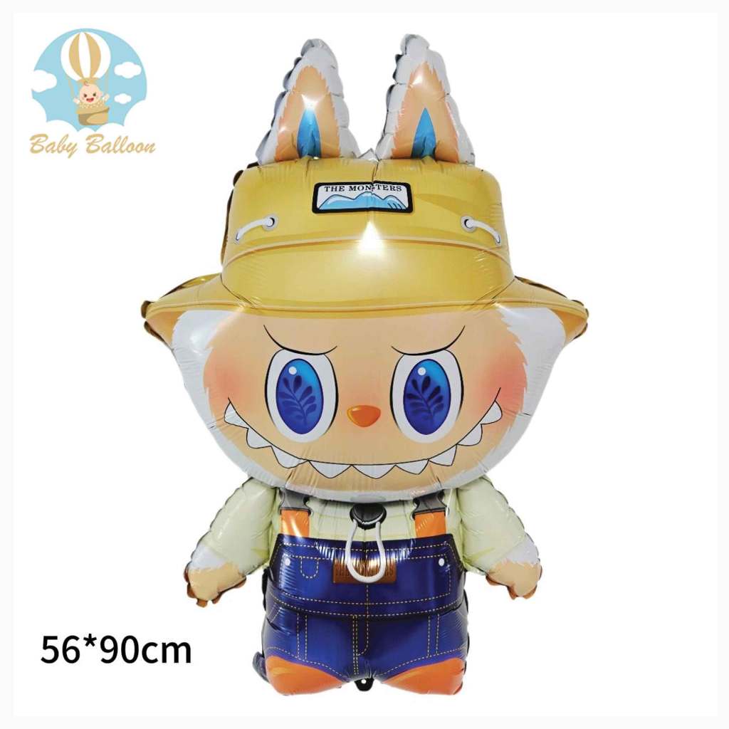 Cartoon Labubu Themed Balloon Set - Cute Monster Aluminum Film ...