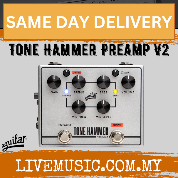 Aguilar Tone Hammer Preamp/Direct Box V2 Bass Guitar Effects Pedal | Shopee Malaysia
