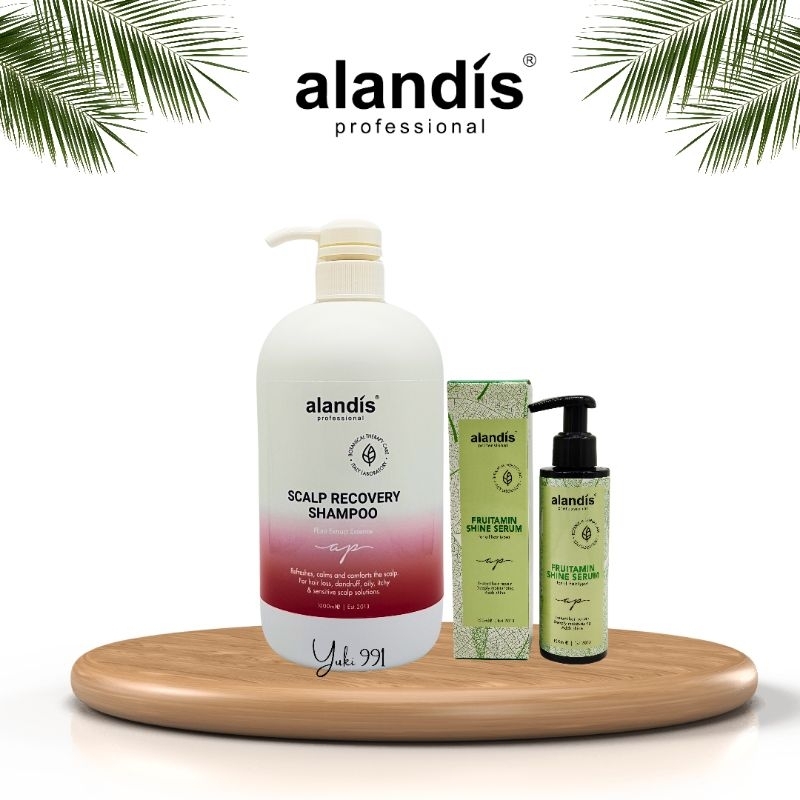 alandis professional #37 [ Scalp Recovery Shp/Hydrating Treatment Shp +Fruitamin Shine Serum ...