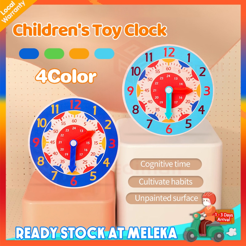 Clock Model Toy Preschool Teaching Clock Model Toy Wooden Clock Toys ...