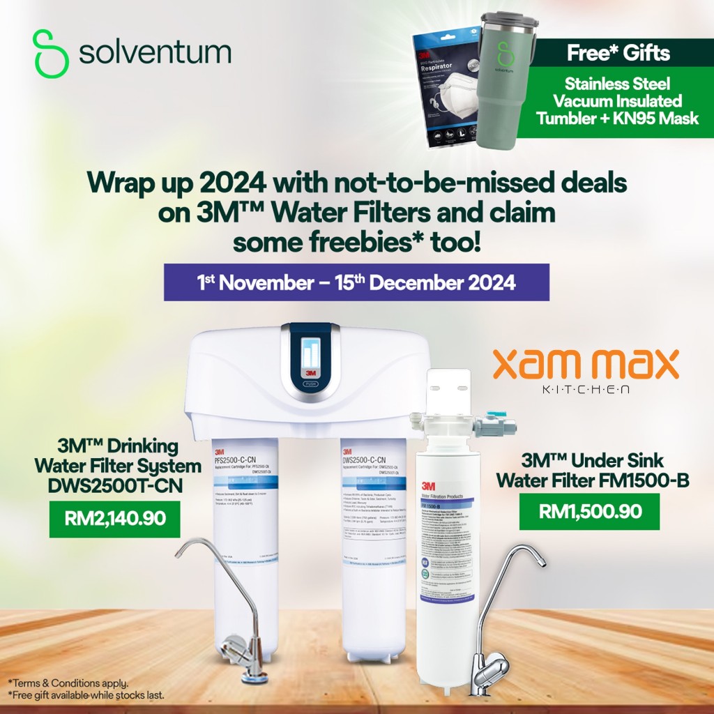 [Year End Special Promo] 3M™ Drinking Water Filter DWS2500T-CN + 3M™ Under Sink Water Filter ...