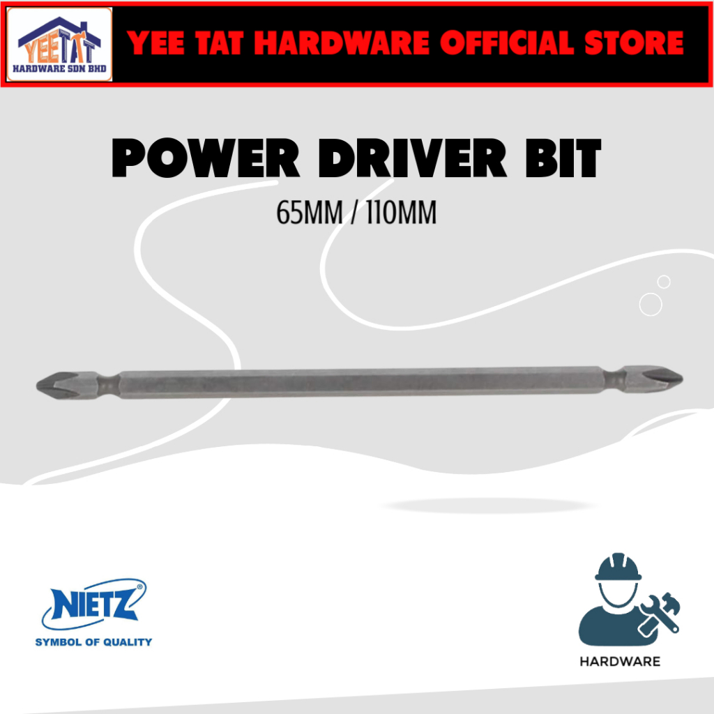 [ NIETZ ] Power Driver Bit PH2 (65mm & 110mm) | Shopee Malaysia