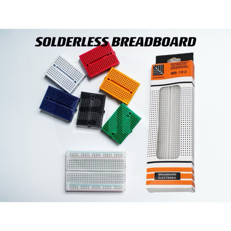MB102 Solderless Mini Medium Large Breadboard 170 400 830 Holes Dupont Jumper Wire EE Components ...