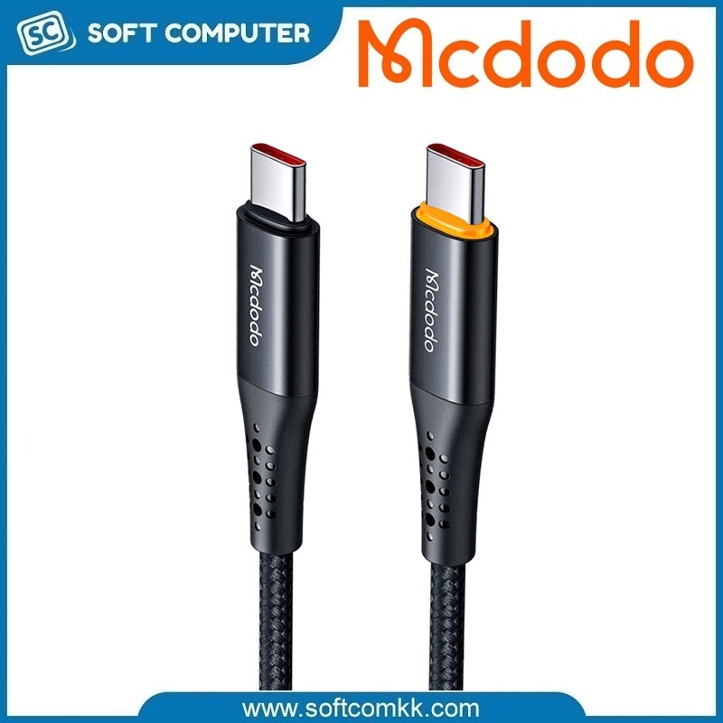 Mcdodo CA-3460 Type C to Type C Auto Power Off 100W Cable Black | Shopee Malaysia
