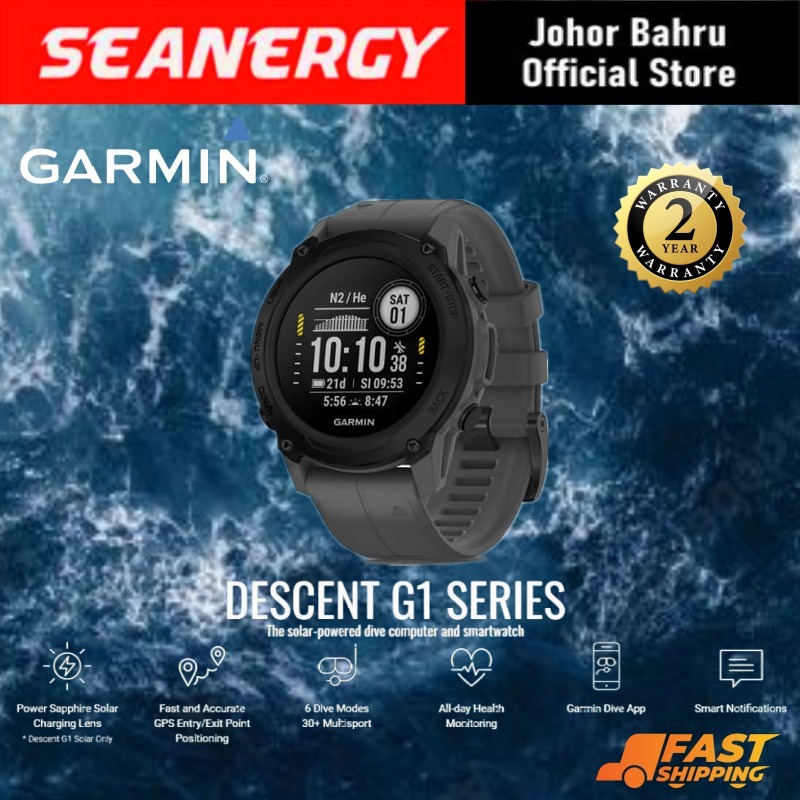 GARMIN Descent G1 G2 Dive Computer Divecom Multi Sports Smart Watch ...