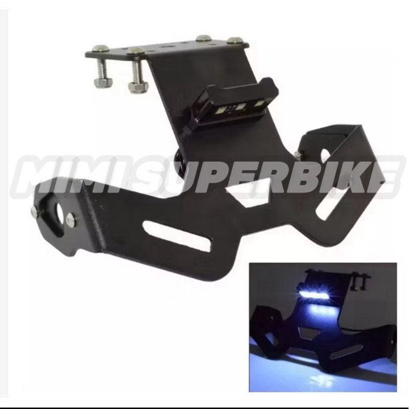 YAMAHA MT 15 MT15 R15 2019 - 2025 PLATE HOLDER + LICENSE LIGHT LED ...