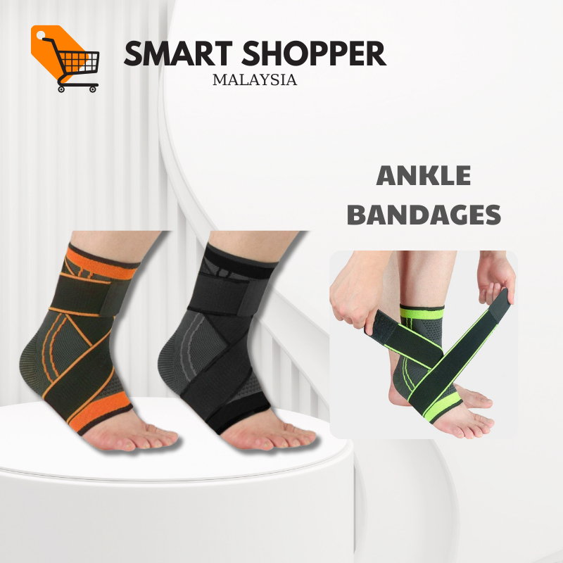 3D Pressurized Ankle Support Foot Guard Support Sports Gym Ankle Brace ...