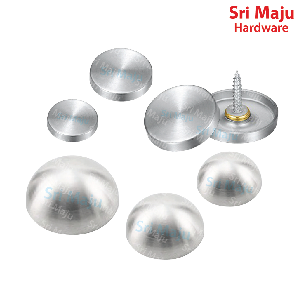 MAJU Quality Stainless Steel Button Screw Decorative Mirror Screw Head ...