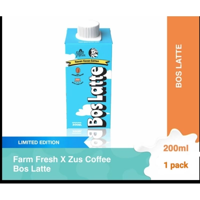 New! Farm Fresh x Zus Coffee -UHT Bos Latte 200ml | Shopee Malaysia