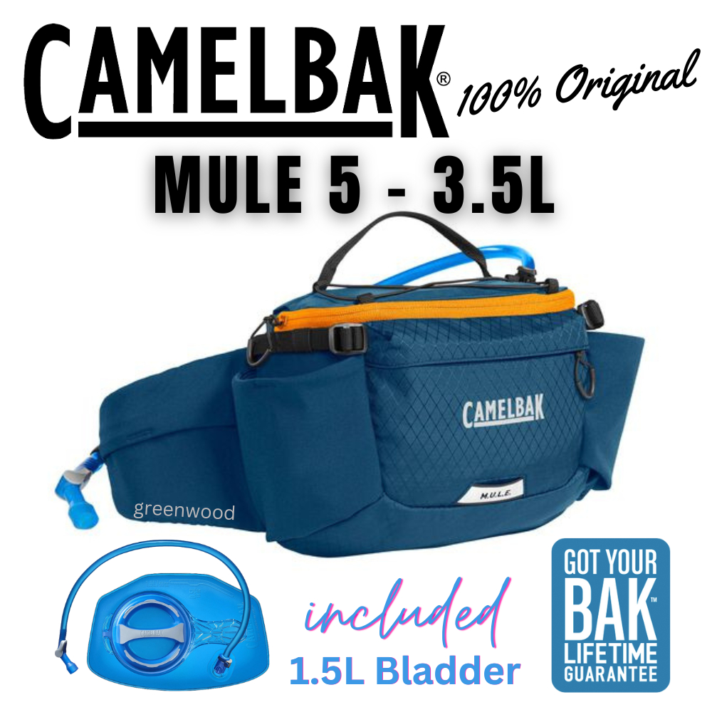 CAMELBAK Mule 5 Hydration Belt Pouch Waist Pack 3.5L with Crux 1.5L ...