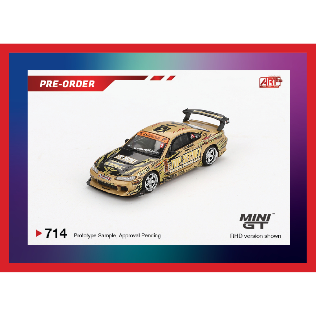 Mini GT - 714 Nissan Silvia (S15) Top Secret D1GP | Shopee Malaysia