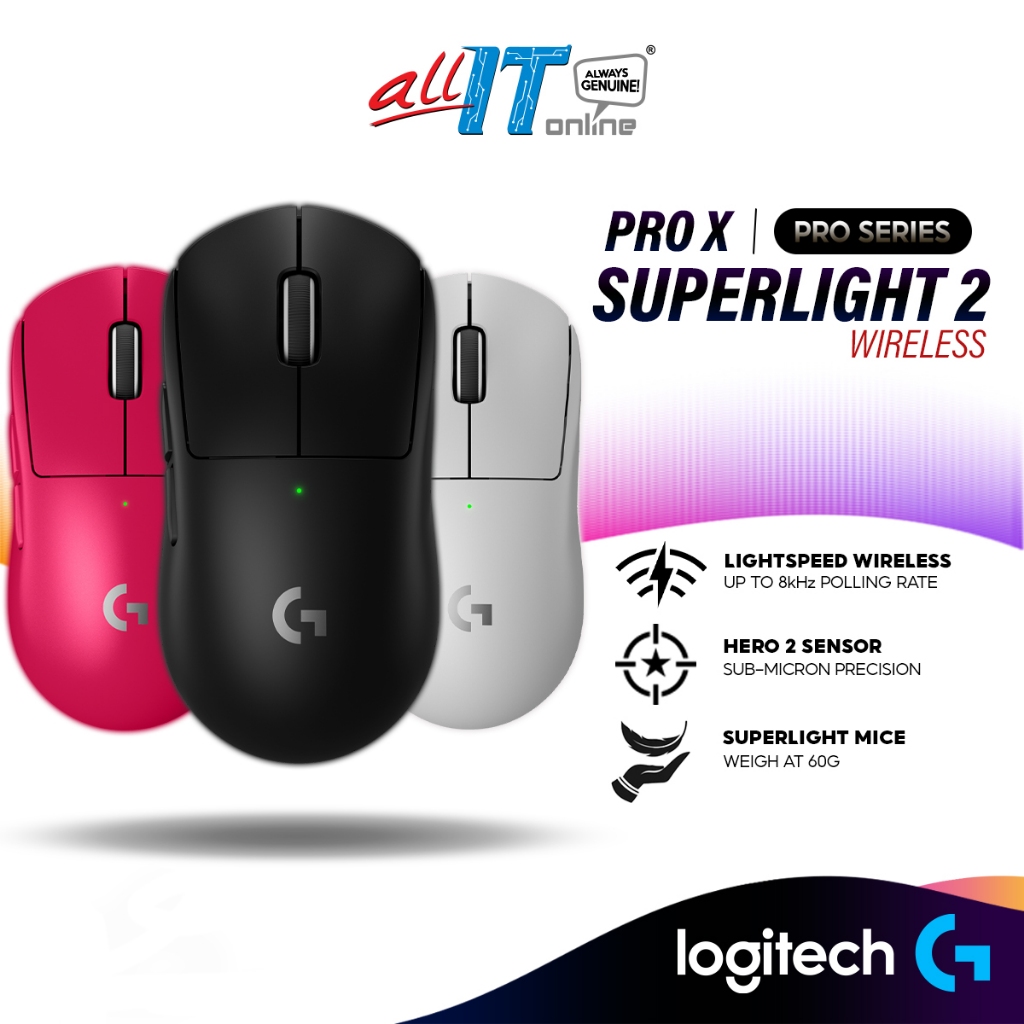 Logitech G PRO X Superlight / PRO X Superlight 2 LightSpeed Wireless ...