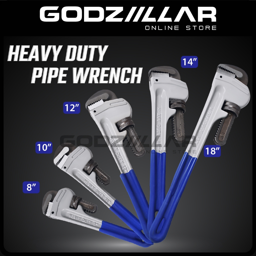 (8-18) Heavy Duty Pipe Wrench American Type Adjustable Spanner Pliers ...