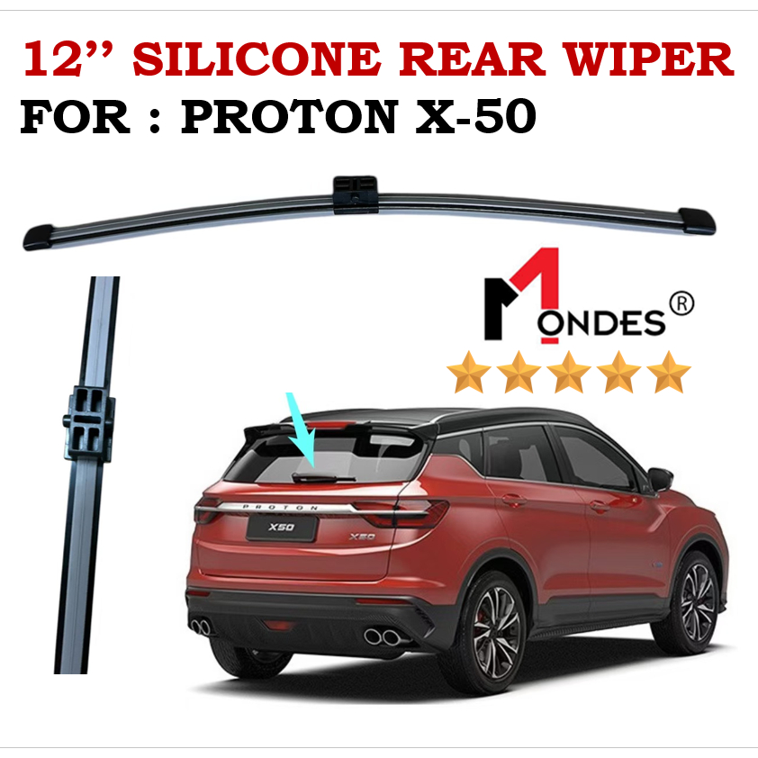 PROTON X50 X-50 12'' Silicon Rear Wiper Blade WIPER BELAKANG | Shopee ...