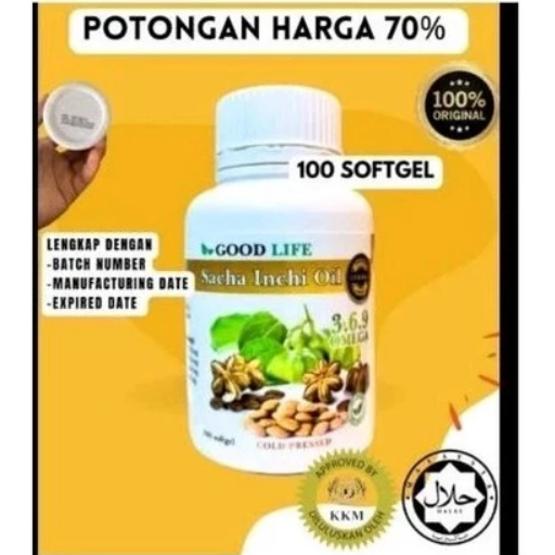 good life sacha inchi oil 100 biji 510mg original / high quality omega ...