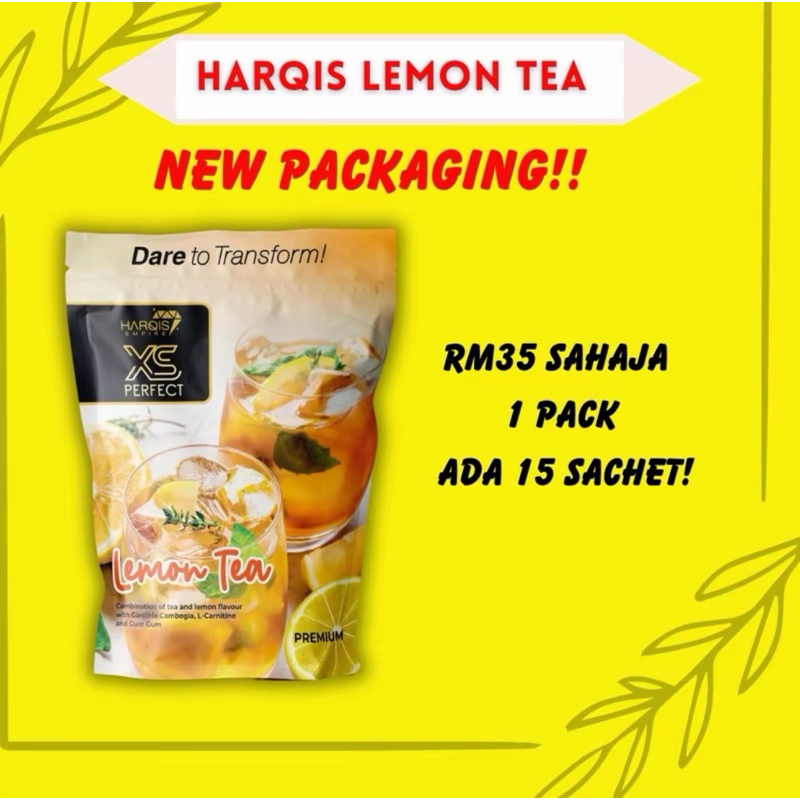 [NEW PACK] LEMON TEA 🍋 XS PERFECT | Shopee Malaysia