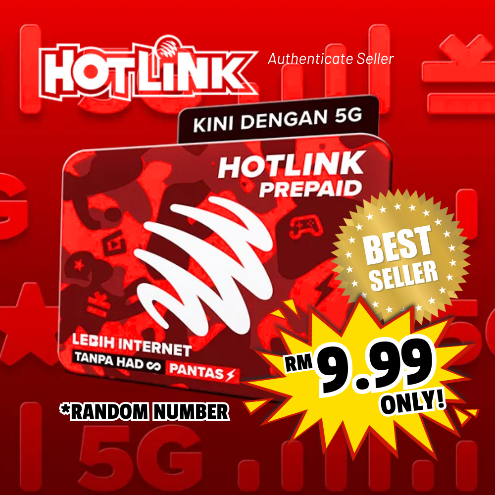 Hotlink Prepaid 5G 4G Simcard TANPA HAD PANTAS⚡Simkad Unlimited ...