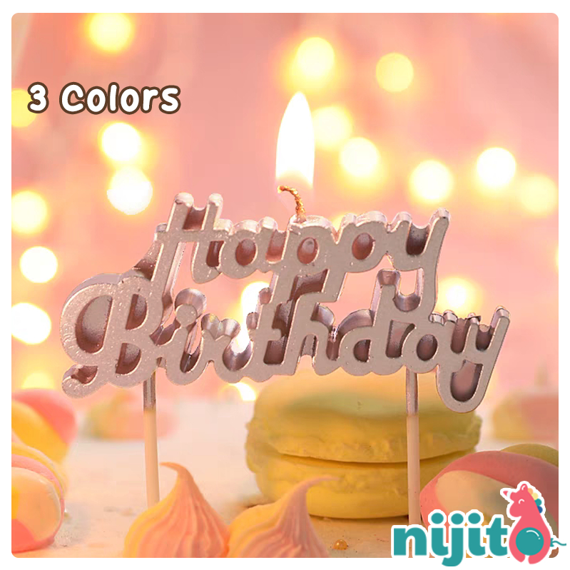 Nijito - Colourful Happy Birthday Candle Birthday Cake Candle Party ...
