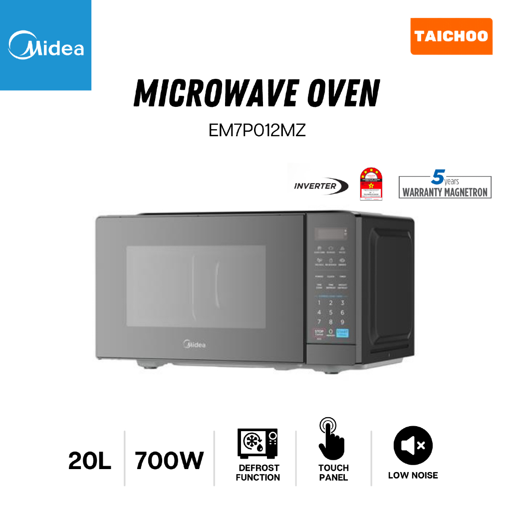 Midea Digital Microwave Oven 20L EM7P012MZ | Shopee Malaysia