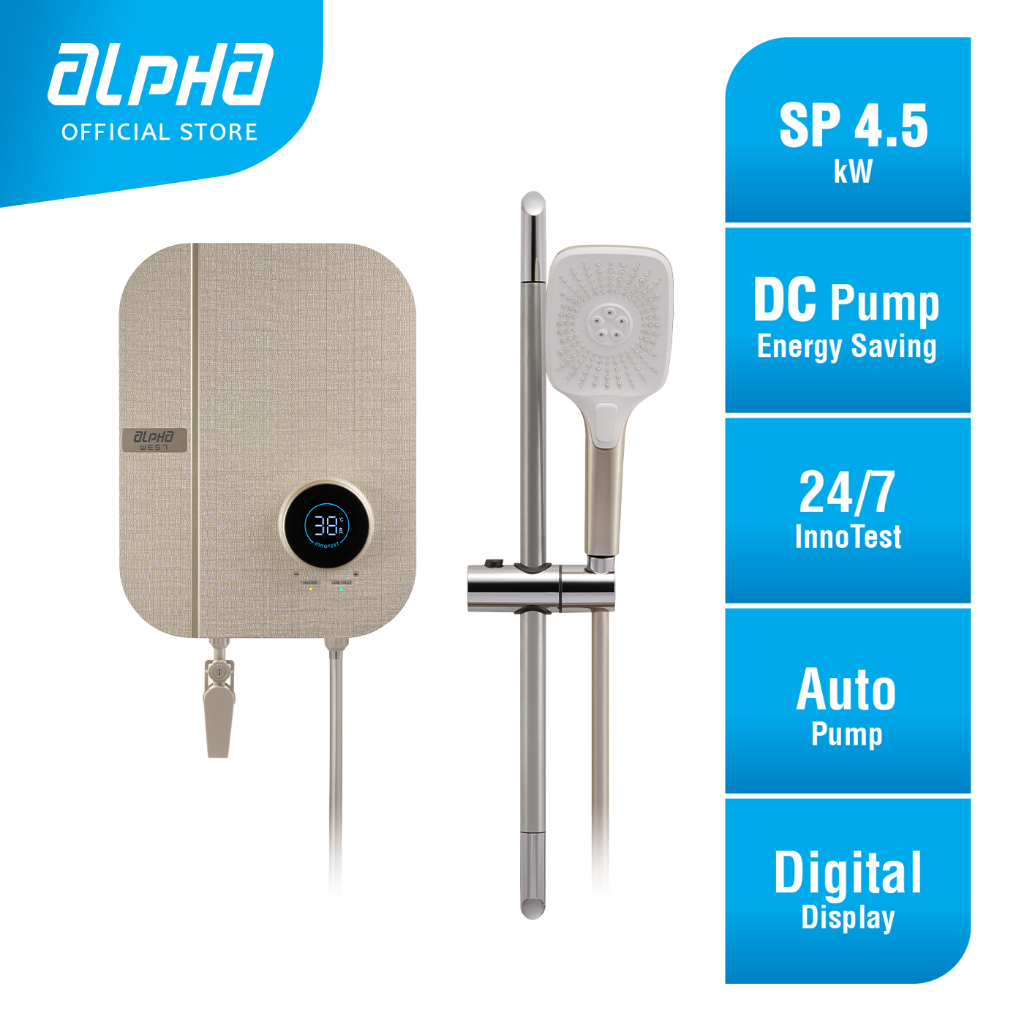 ALPHA WES7/D-i LED Digital Screen Instant Water Heater DC Pump | Shopee Malaysia