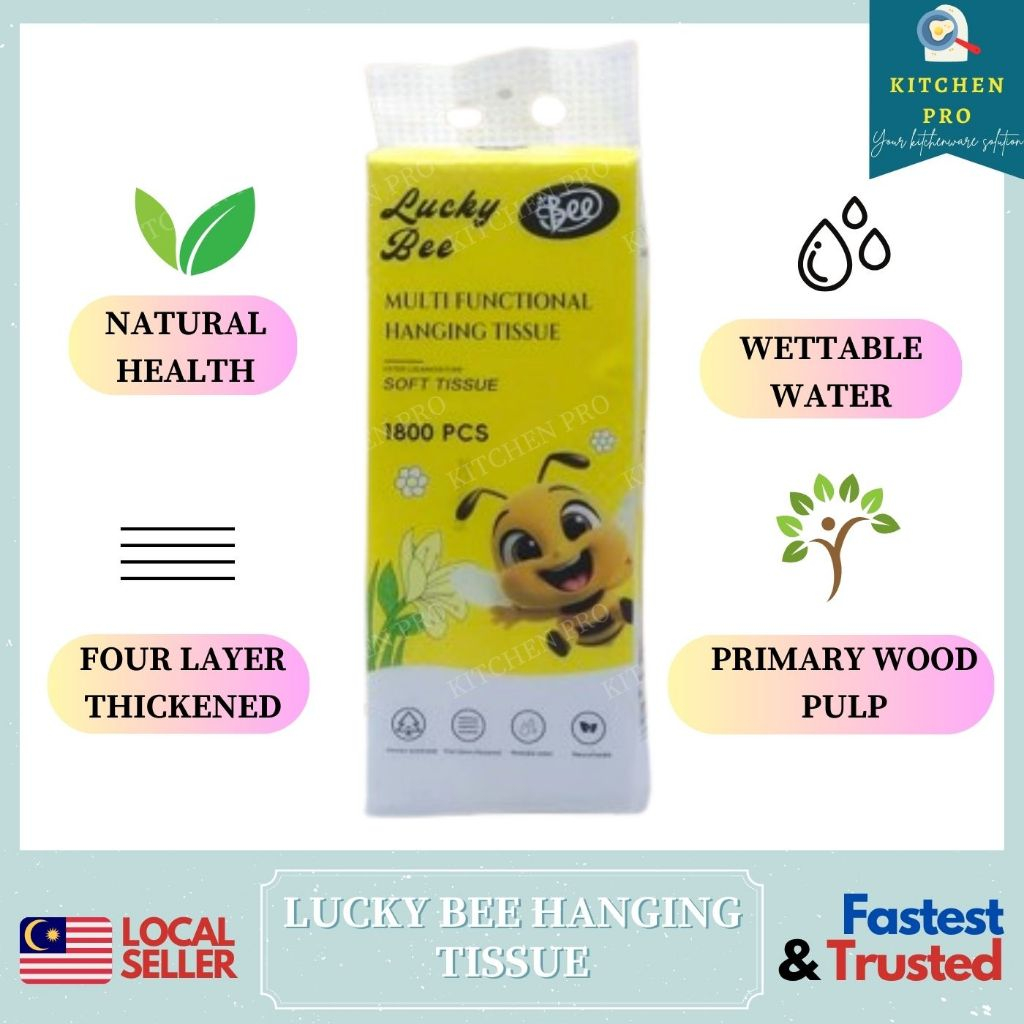 𝐊𝐈𝐓𝐂𝐇𝐄𝐍 𝐏𝐑𝐎 | LUCKY BEE Multi Functional Hanging Tissue With 1800PCS ...