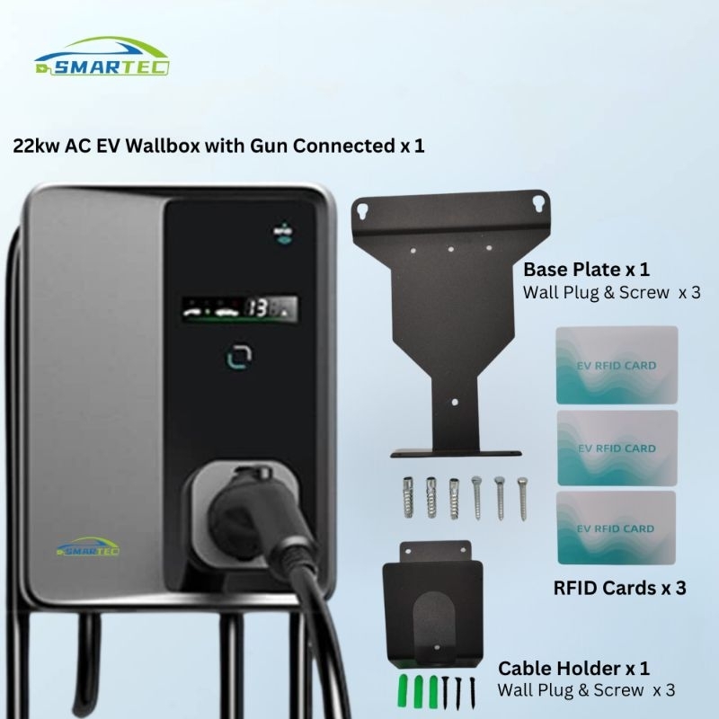 Smartec EV Charging Station 32A Electric Vehicle Car Charger Wallbox 3. ...