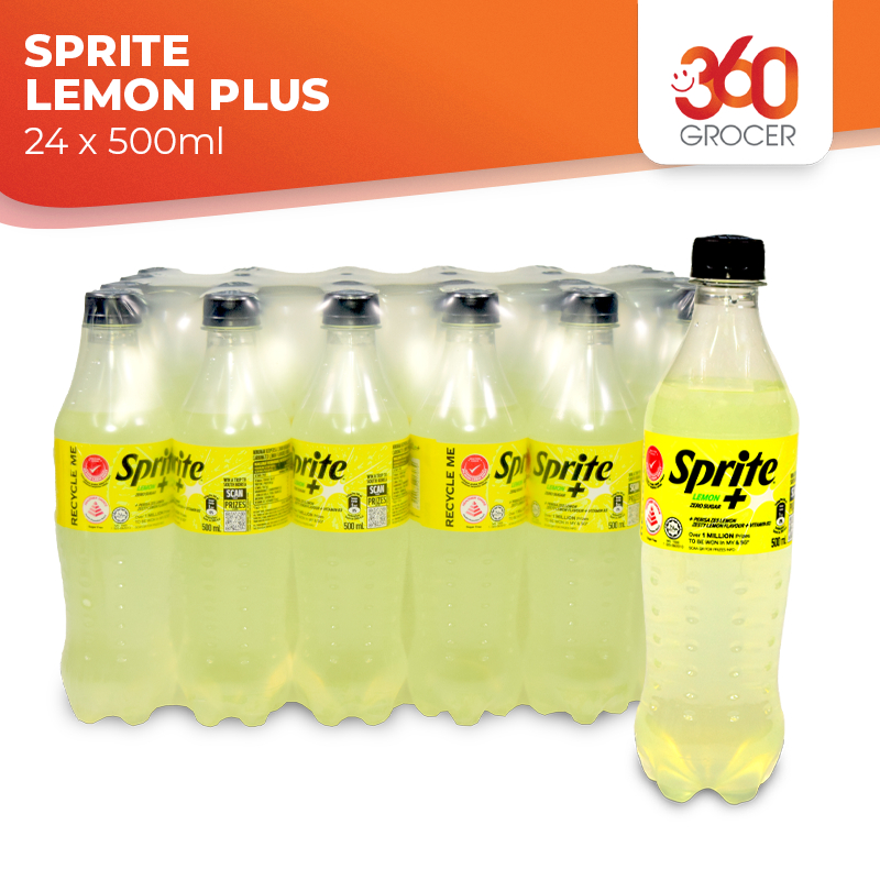 SPRITE LEMON PLUS 24 X 500ML | Shopee Malaysia