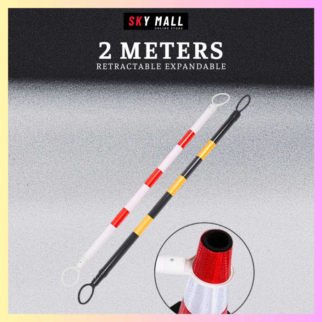 Expandable Retractable Cone Bar Traffic Safety Cone Bar Barrier 1 ...