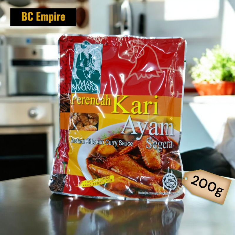 Perencah Kari Ayam Segera Mak Nyoya Instant Chicken Curry Sauce 200g ...