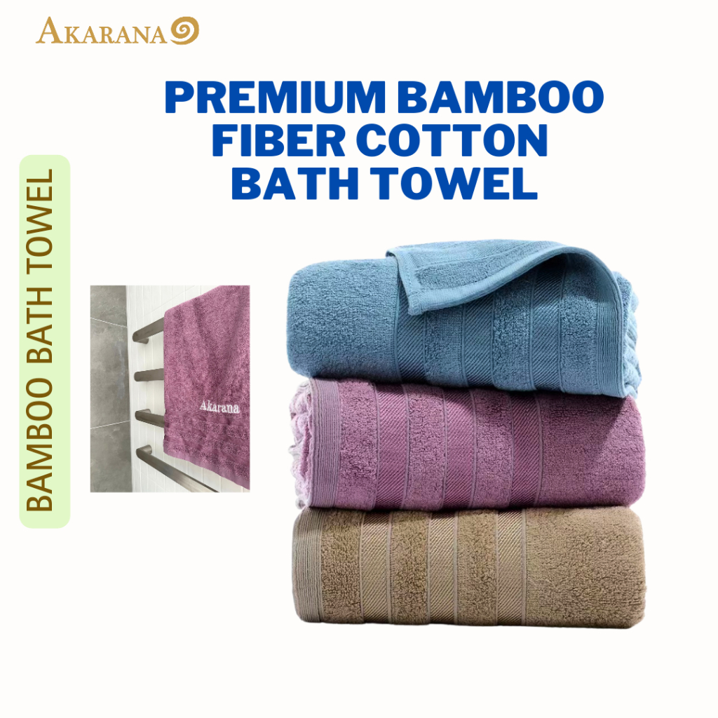 Akarana Luxurious Bamboo Fiber Cotton Bath Towel Bamboo Towel Spa Towel ...