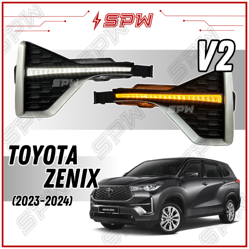 Toyota Innova Zenix (2023-2025) Daylight LED DRL Daytime Running Light ...