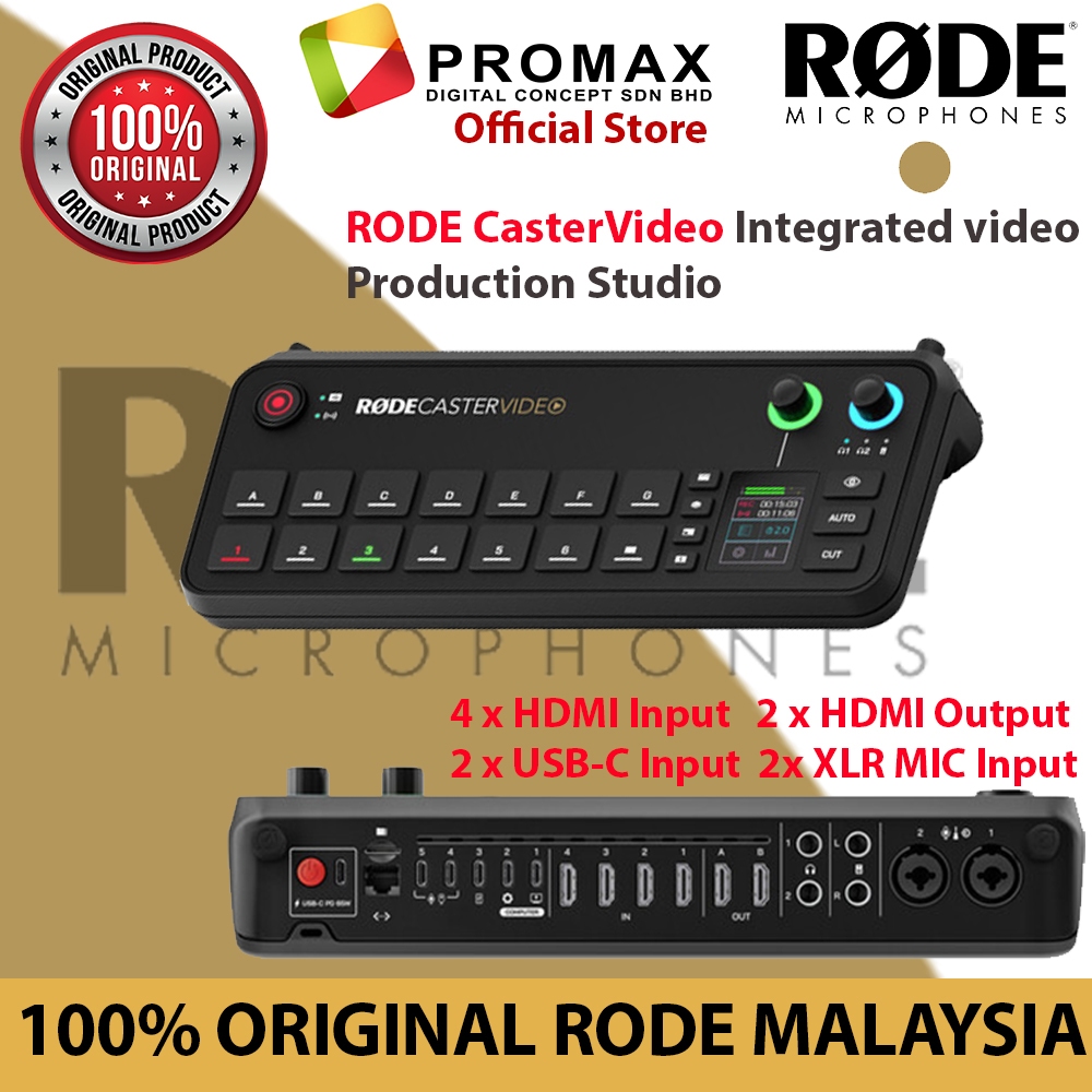 RODE RODECaster Video Rode Caster Video All-in-One Production Console ...