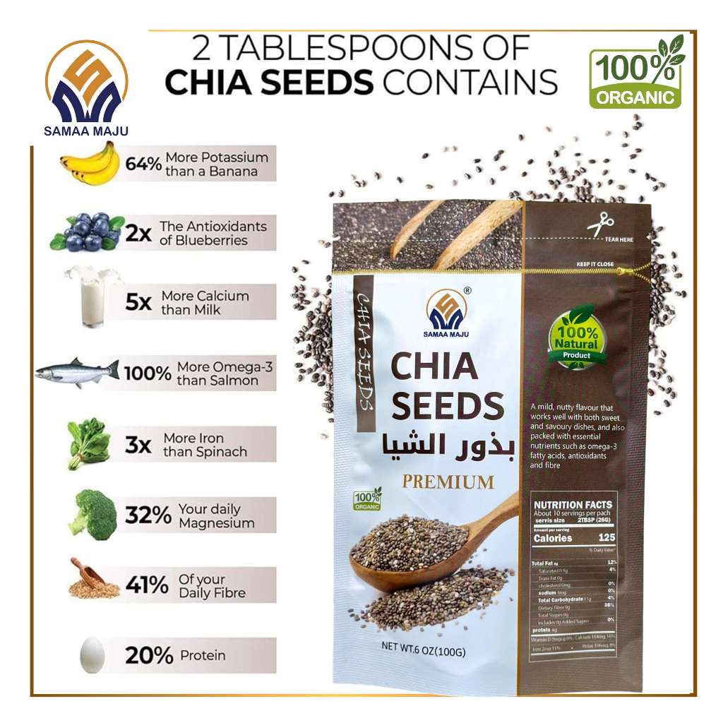 Chia Biji Organik Organic Chia Seed | Shopee Malaysia