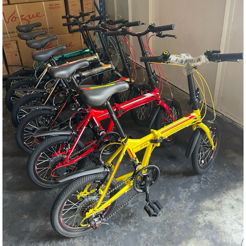 16"/ 20" inci 12 Sp / 21 Sp VOGUE+ Basikal lipat dewasa Bicycle Foldable Folding Bike Adult ...