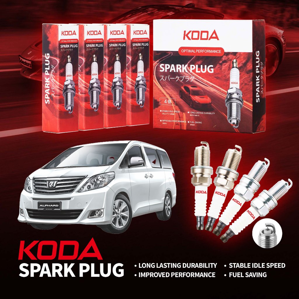 KODA Iridium Spark Plug Toyota Alphard ANH20 2.4 2AZ-FE 2008-2015 ...