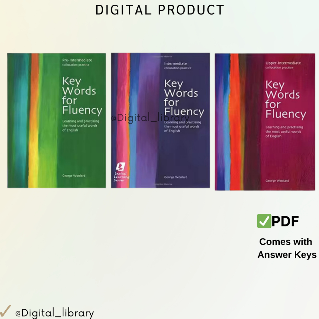 Key Words for Fluency (Pre-Intermediate to Upper Intermediate) | Shopee ...