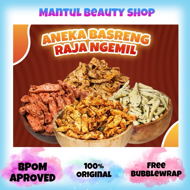 Kerepek keropok Basreng usus kulit ayam pedas seblak bantat extra pedas ...