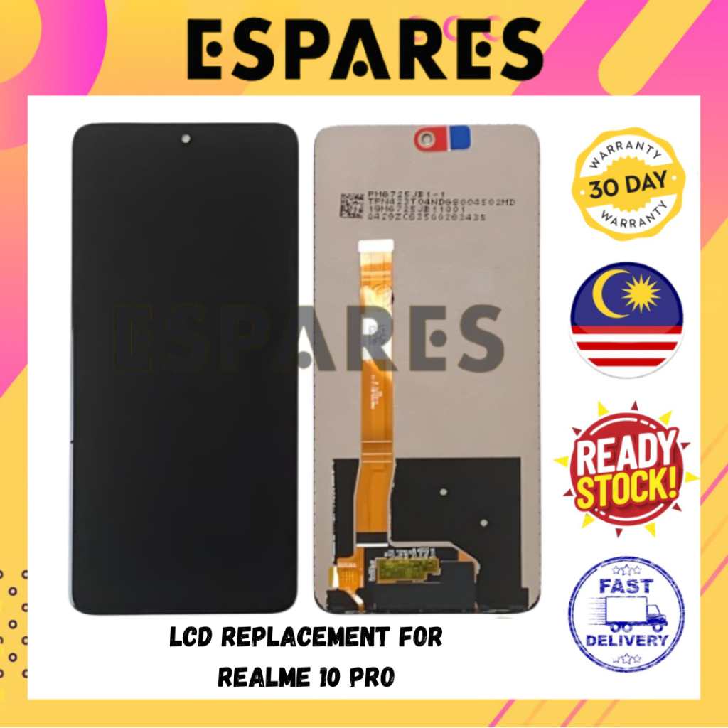 [ESPARES] REALME 10 PRO RMX3663 RMX3660 RMX3661 COMPATIBLE LCD DISPLAY ...
