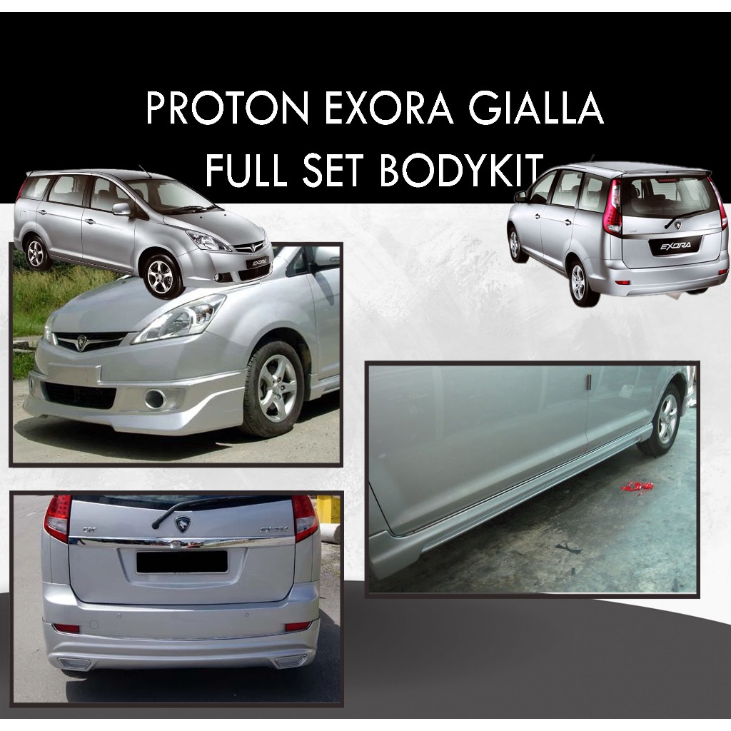 PROTON EXORA GIALLA STYLE FULL SET BODYKIT FRONT SKIRT,SIDE SKIRT,REAR ...