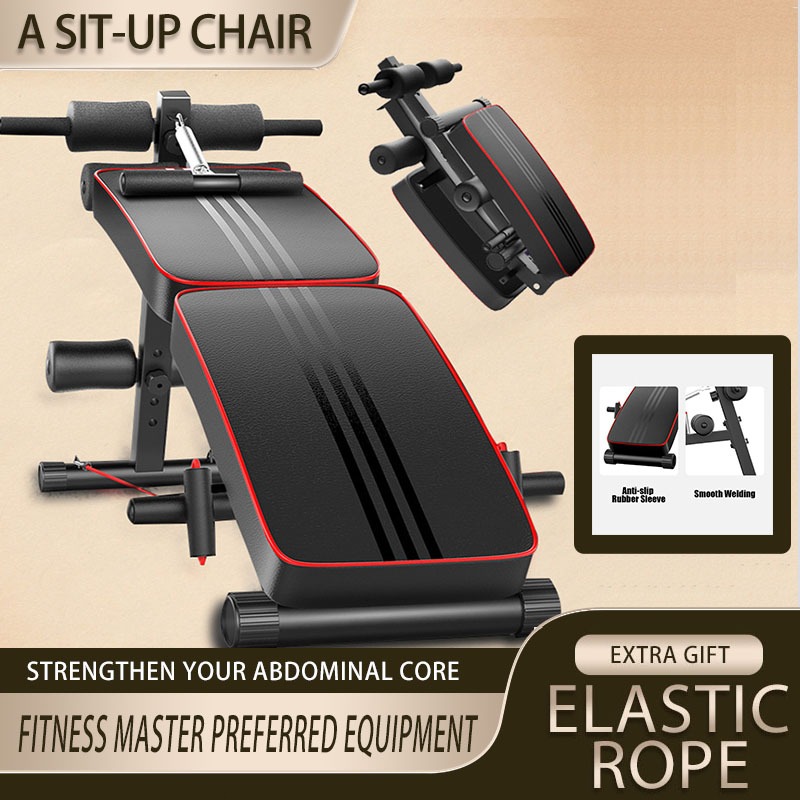 【RIFOAM】 Fitness Gym Foldable Sit Push Ups Supine Board Bench Chair Six ...